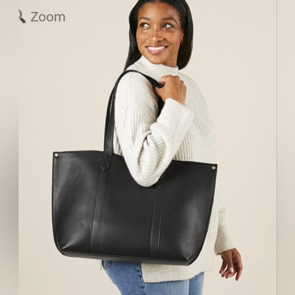 thirty-one | Bags | Thirty One Black Smooth Pebble Signature Tote ...